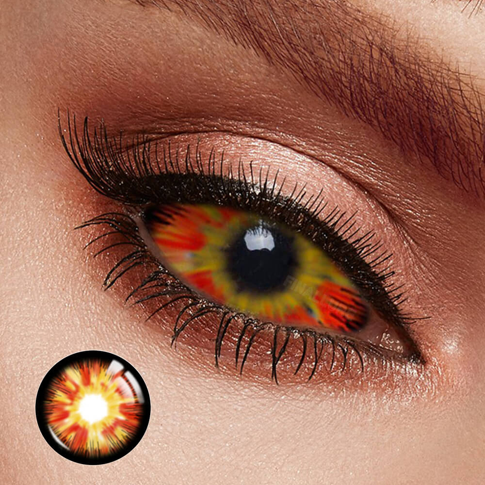 Darth Maul Sclera Contacts | Sith Red & Yellow Full Eye Lenses – FINALLURE